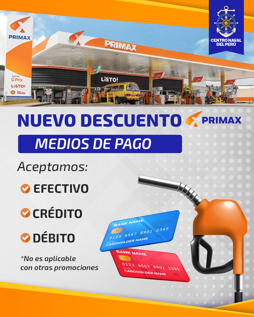 Nuevo Descuento CNP – PRIMAX | Centro Naval del Perú